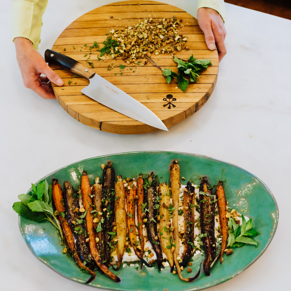 Barrel Stave Chef's Knife - Made From Bourbon Barrels | Pappy & Company