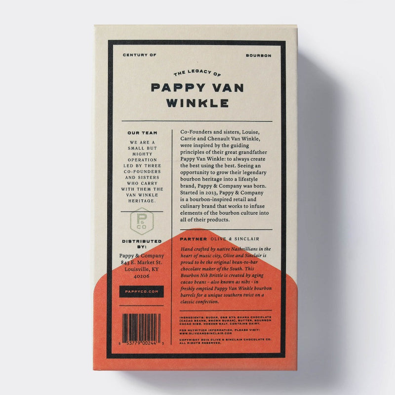 Pappy Van Winkle Bourbon Nib Brittle - Bourbon Chocolate | Pappy & Company