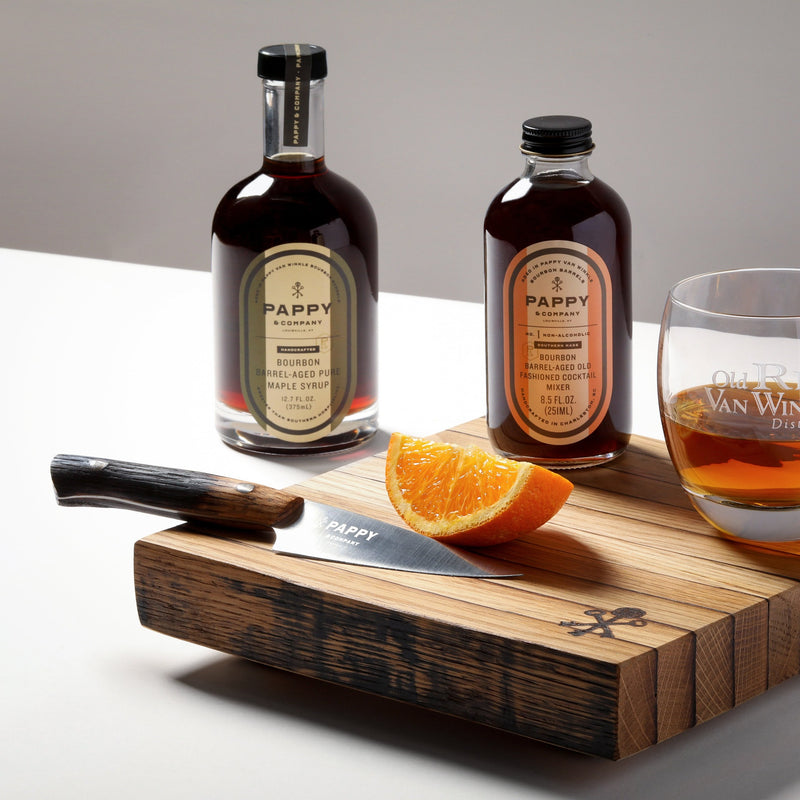 Barrel Stave Bar Knife - Made From Bourbon Barrels | Pappy & Company